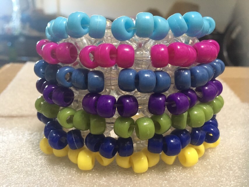 Thick Striped Kandi Cuff - Etsy