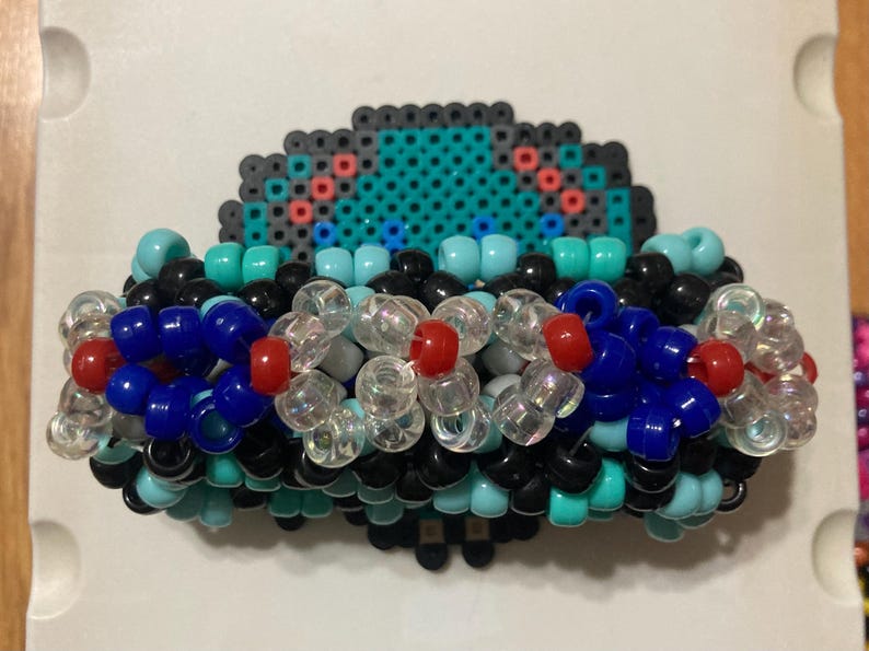 Hatsune Miku Fan Perler on Kandi Cuff Bracelet - Etsy