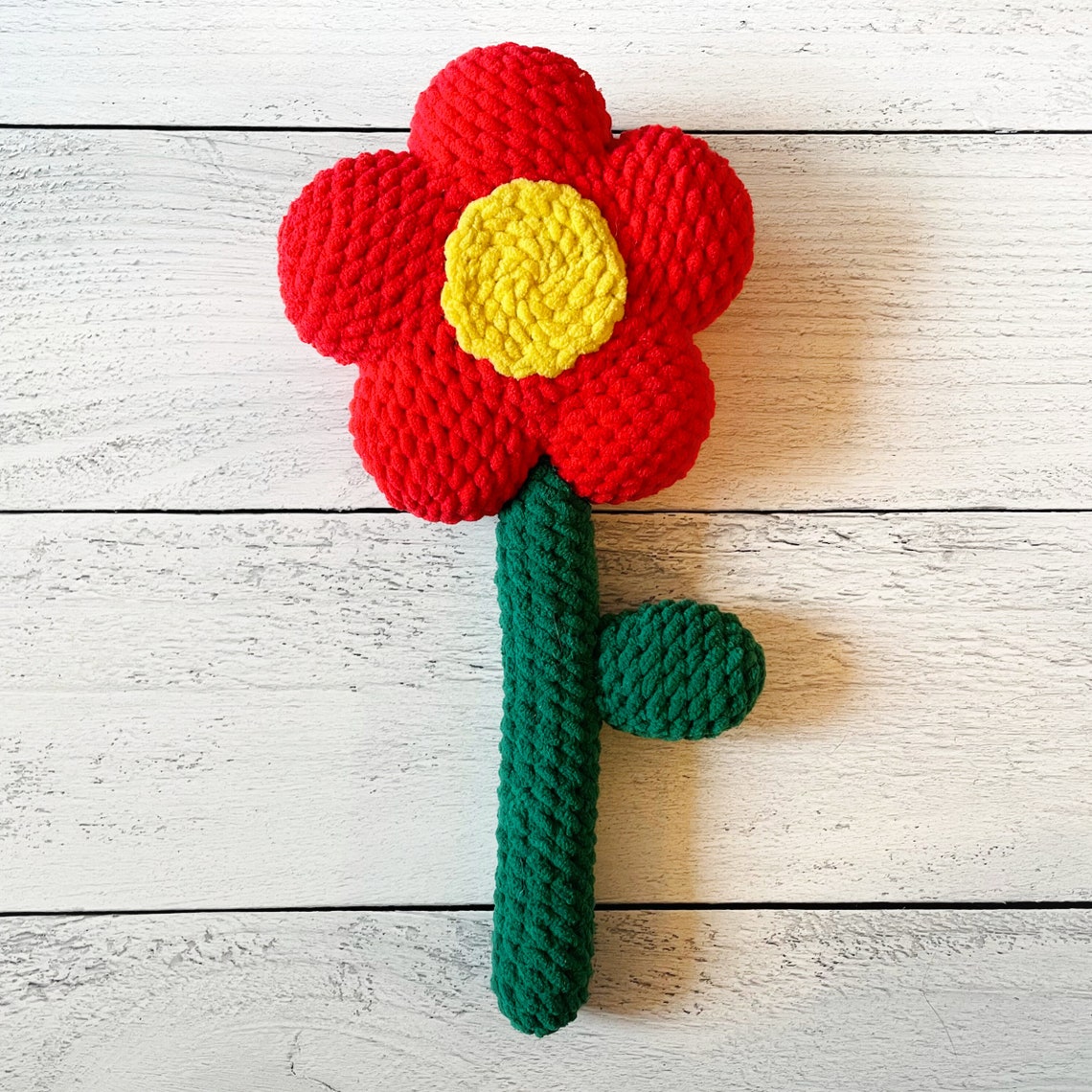 Crochet Fluffy Flower Plushie Pattern: Amigurumi Home Decor (PDF) - Etsy
