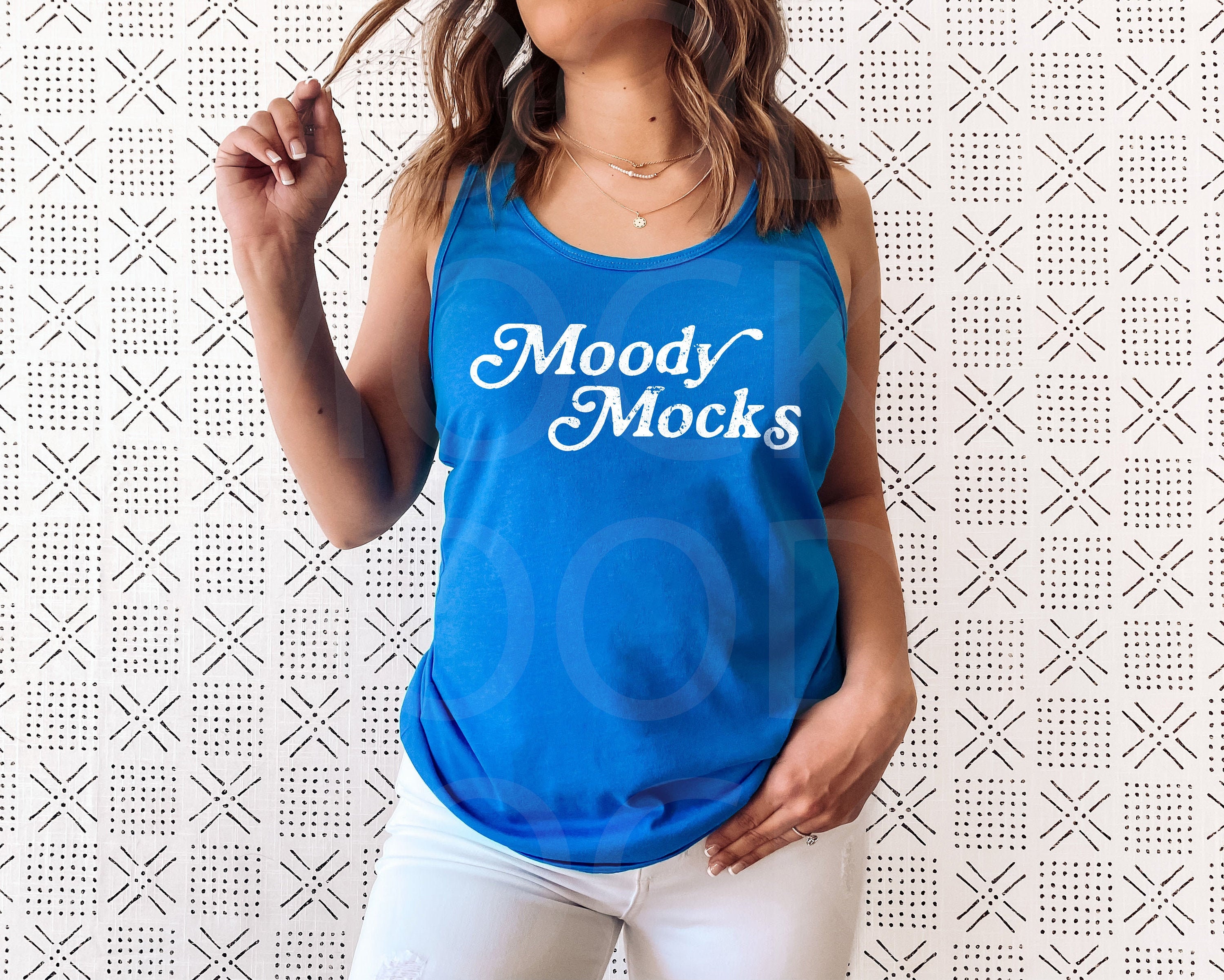 Next Level 1533 Mockup Next Level Turquoise Racerback Tank | Etsy