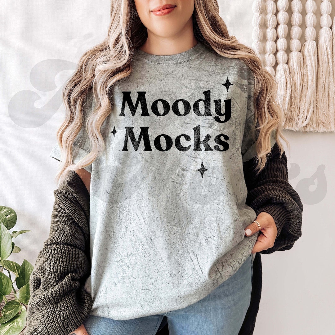 Comfort Colors 1745 Mockup | Comfort Colors Color Blast Tie Dye Smoke ...