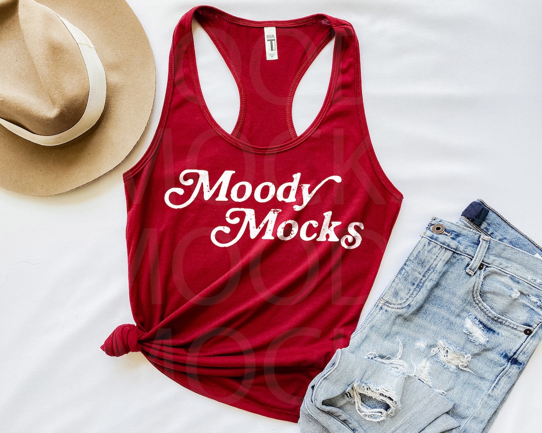 Next Level 1533 Mockup Next Level Cardinal Racerback Tank Mockup Summer ...