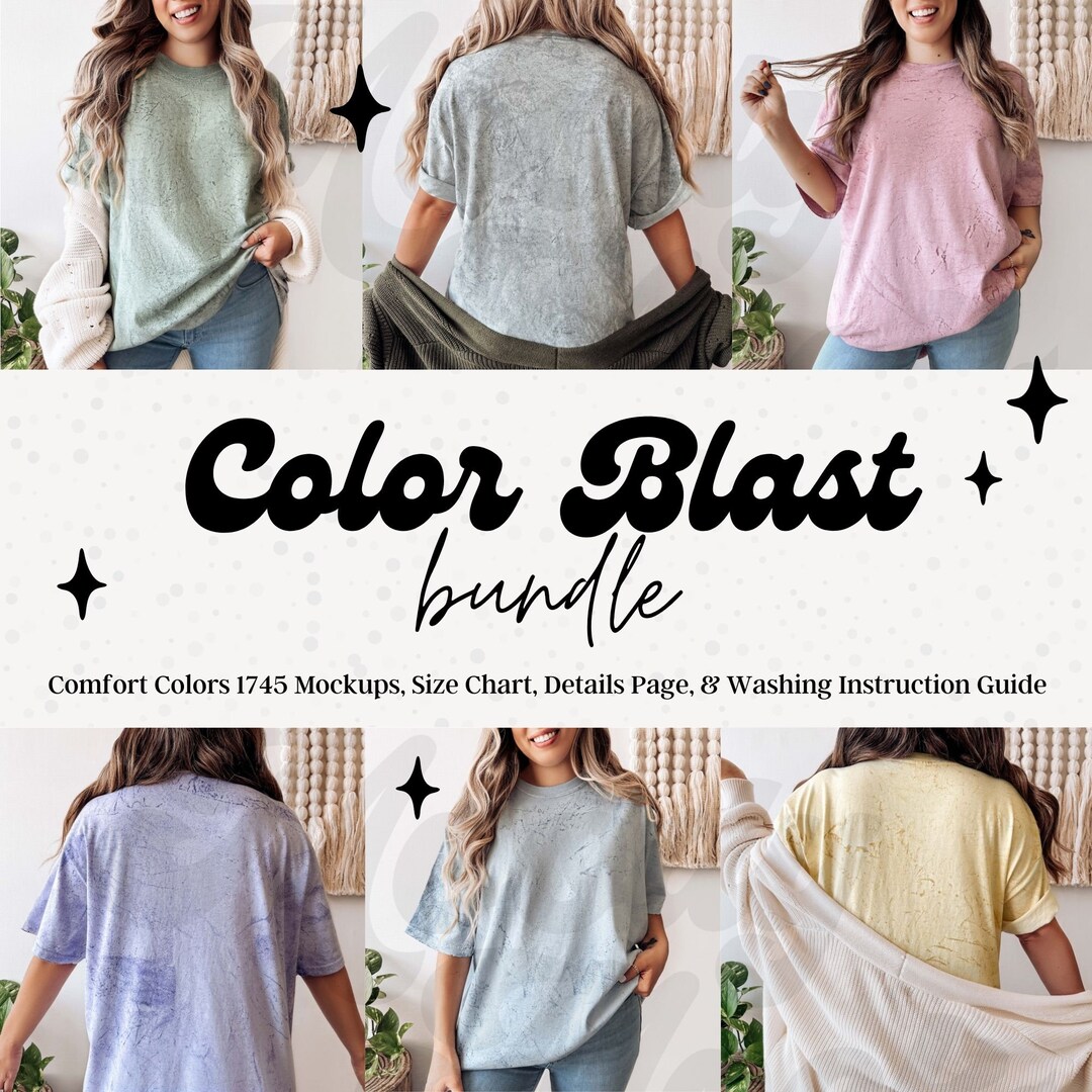 Tshirt Mockup Bundle | Comfort Colors 1745 Mockup Bundle | Comfort ...