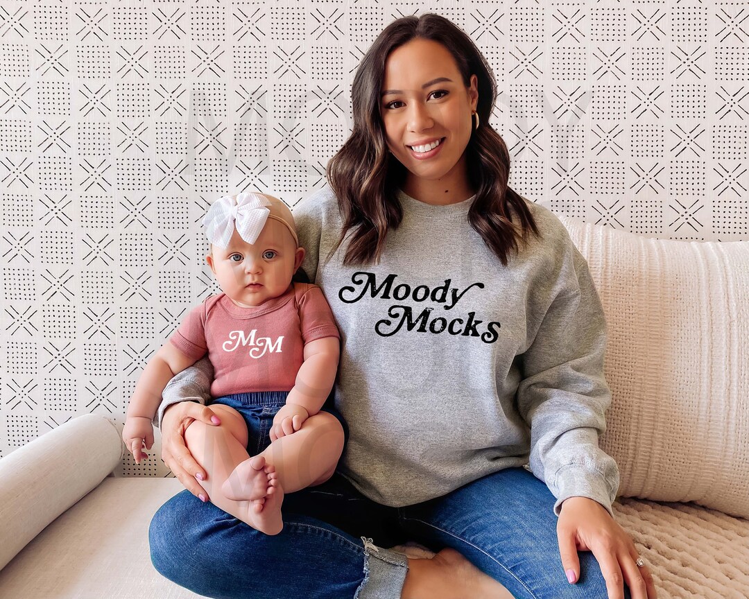 Mommy and Me Mockup | Mommy and Baby T-shirt Bodysuit Mockup | Mother ...