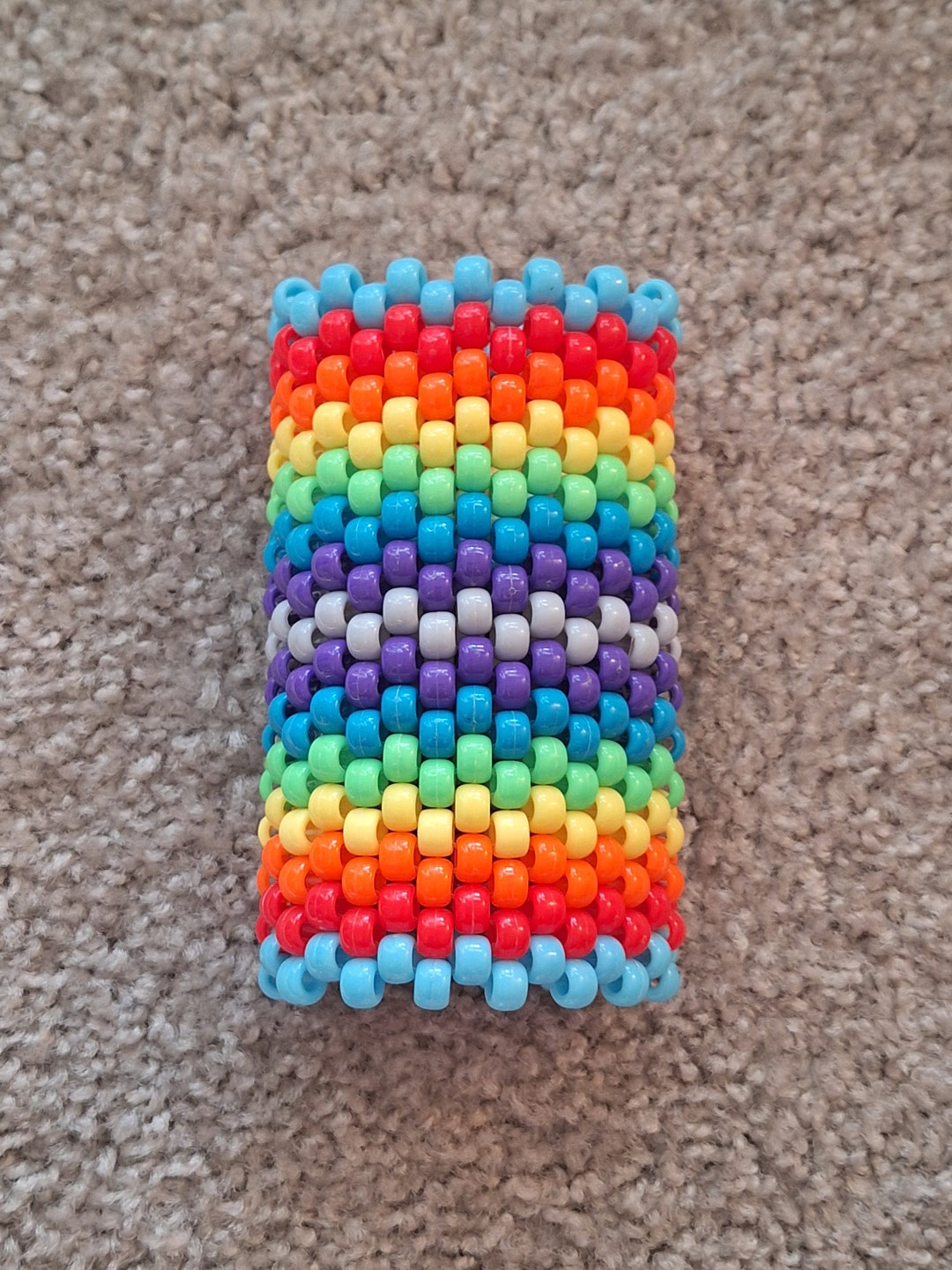 Kandi Cuff/rainb Kandi Cuffs/raindbow Cuff/scene Kid/festival Kandi ...