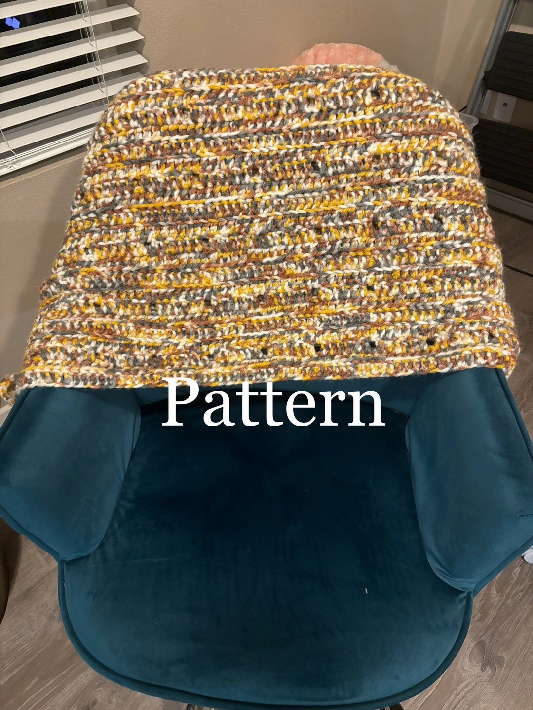 Ridges and Ribbed Blanket Crochet PATTERN - Etsy