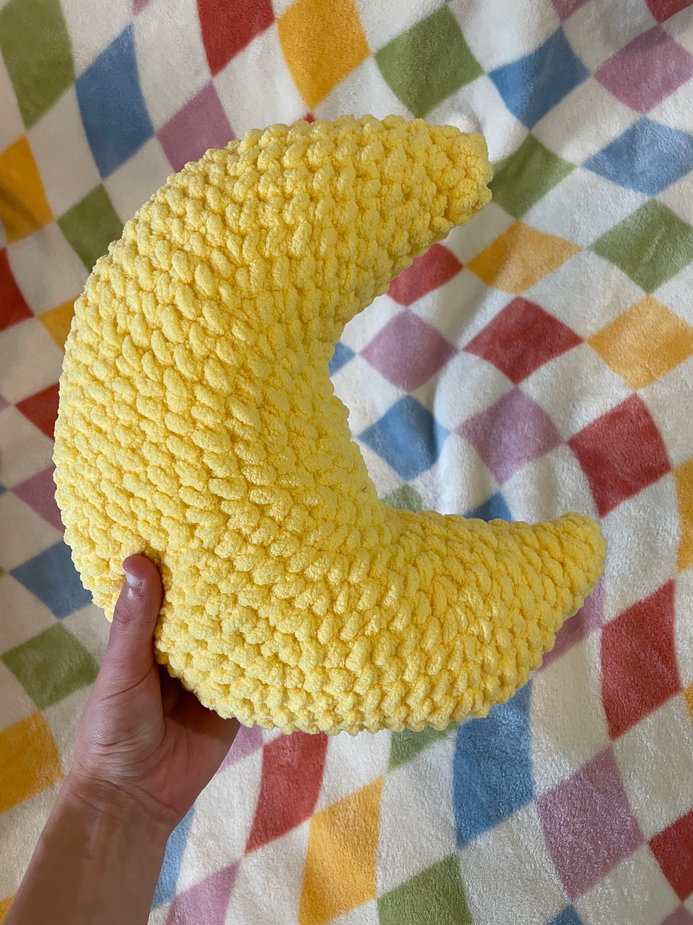 Crescent Moon Pillow Amigurumi Crochet - Etsy