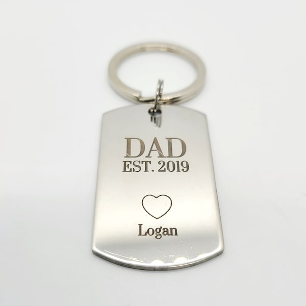 Dad Keychain - Etsy