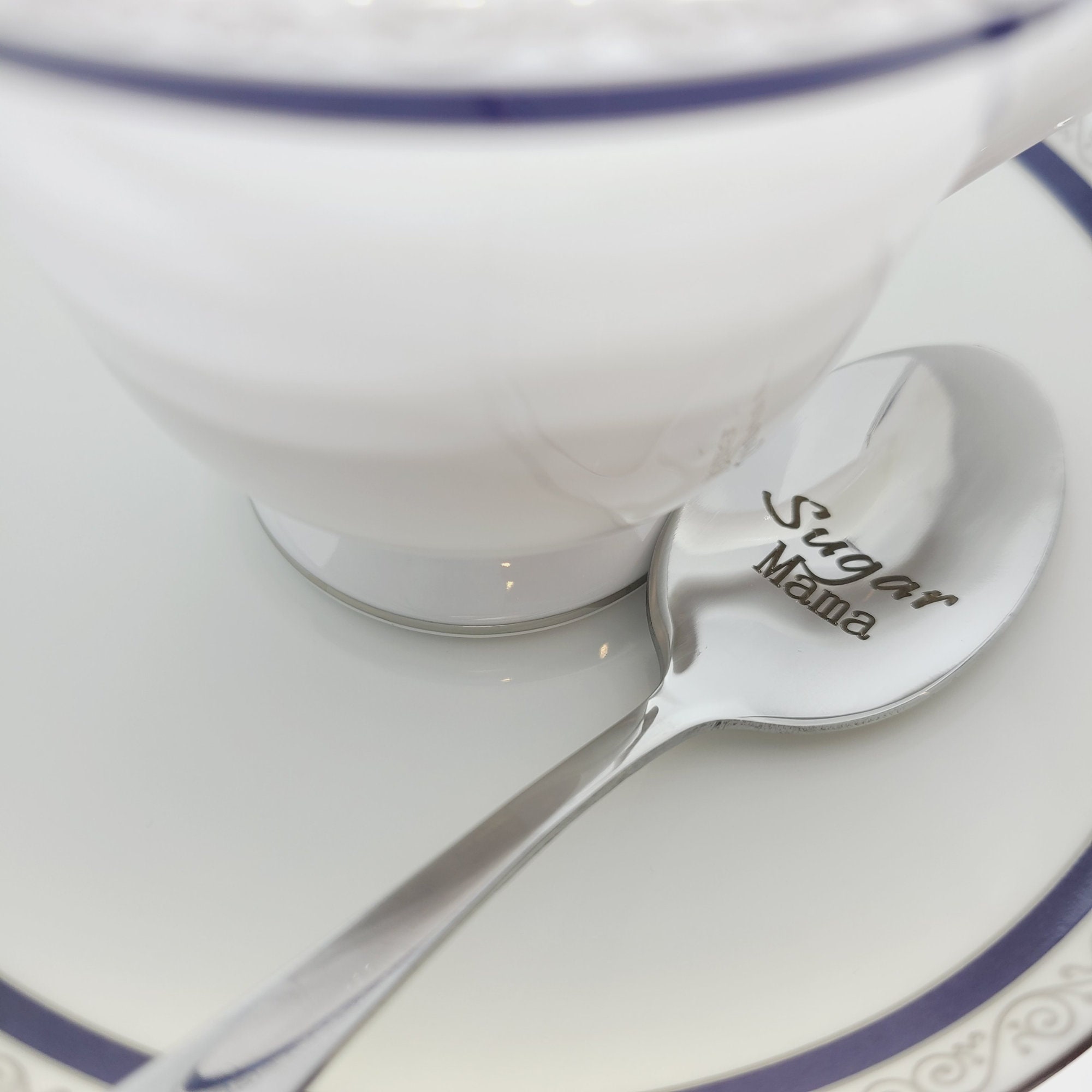 Engraved but First Coffee Spoon, Personalized Stainless Steel Cutlery ...