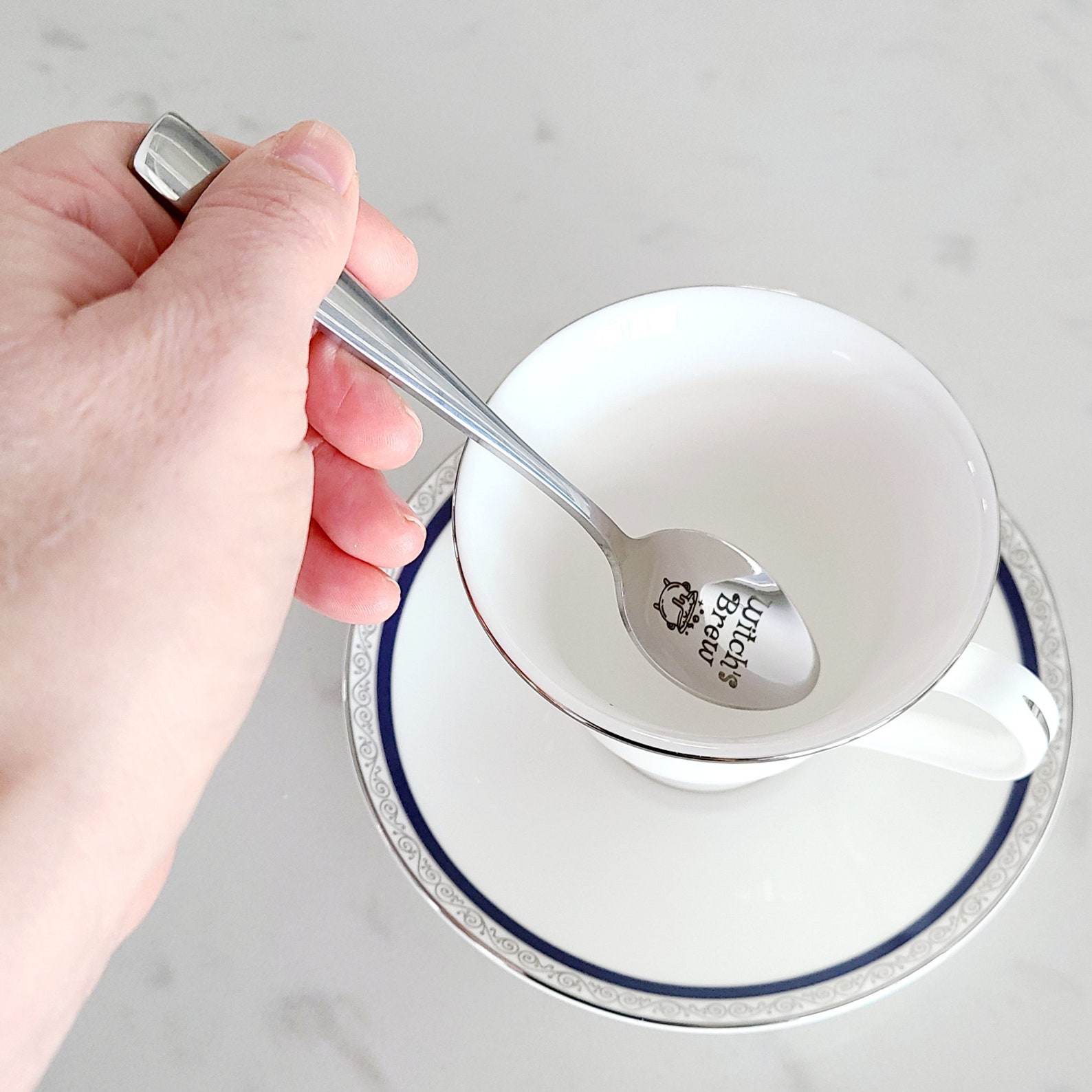 Engraved but First Coffee Spoon, Personalized Stainless Steel Cutlery ...