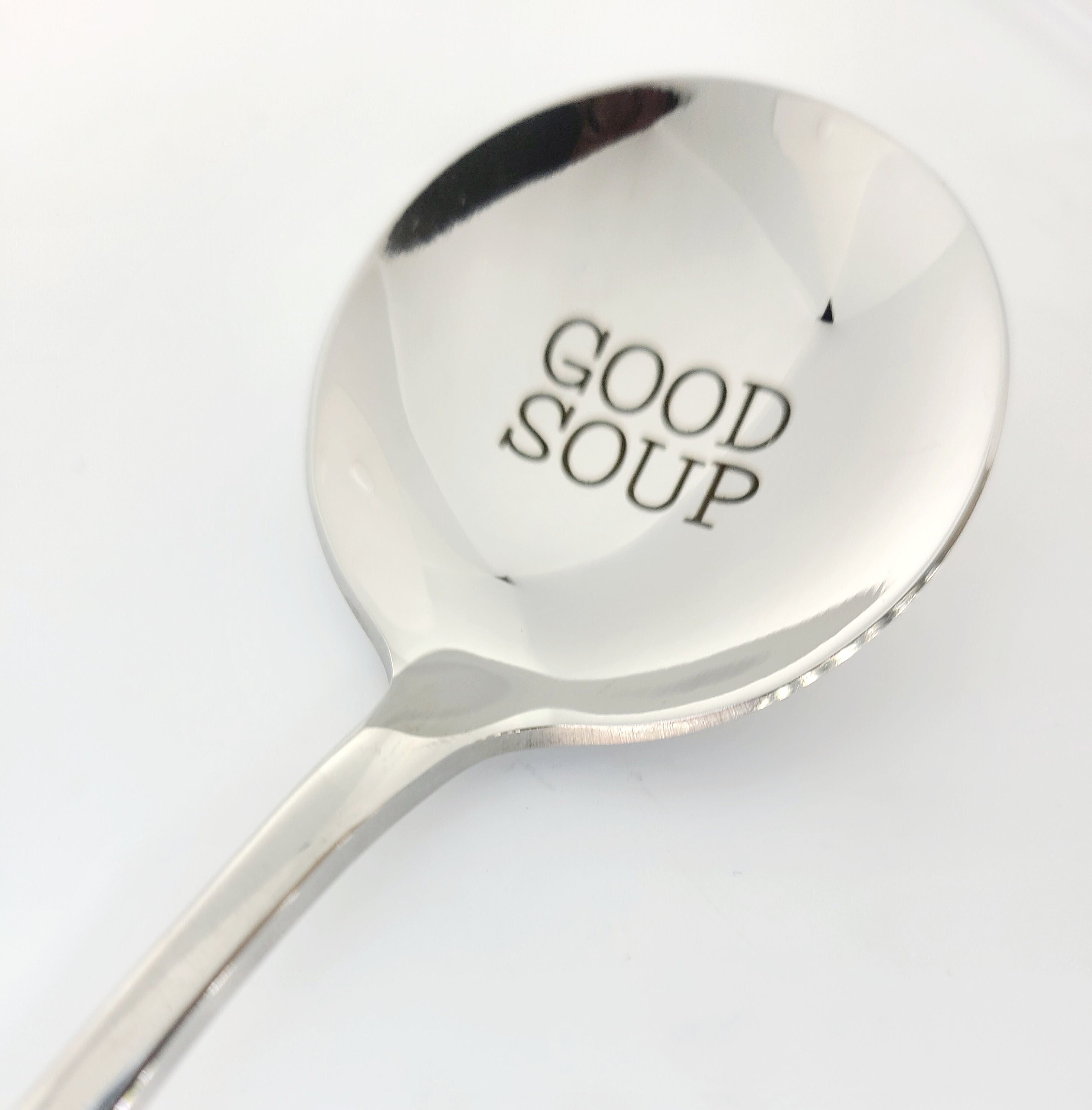 Engraved Good Soup Spoon, Custom Soup Spoon, Personalized Stainless ...