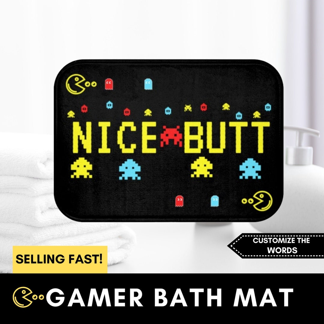Gamers Dream Bath Mat, Video Games Bath Mat in Two Sizes, Gamers Gift ...