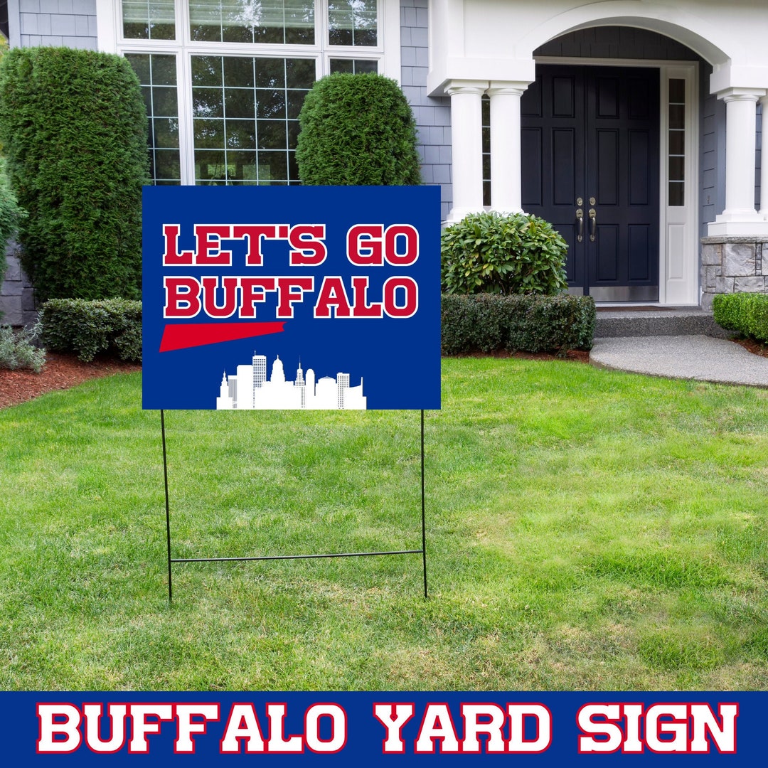 Buffalo Bills Yard Sign, Let's Go Buffalo Sign, Buffalo Football Pride ...