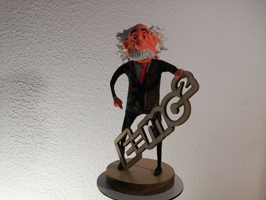 Paper Mache Figure Albert Einstein With His Own Physical Formula - Etsy