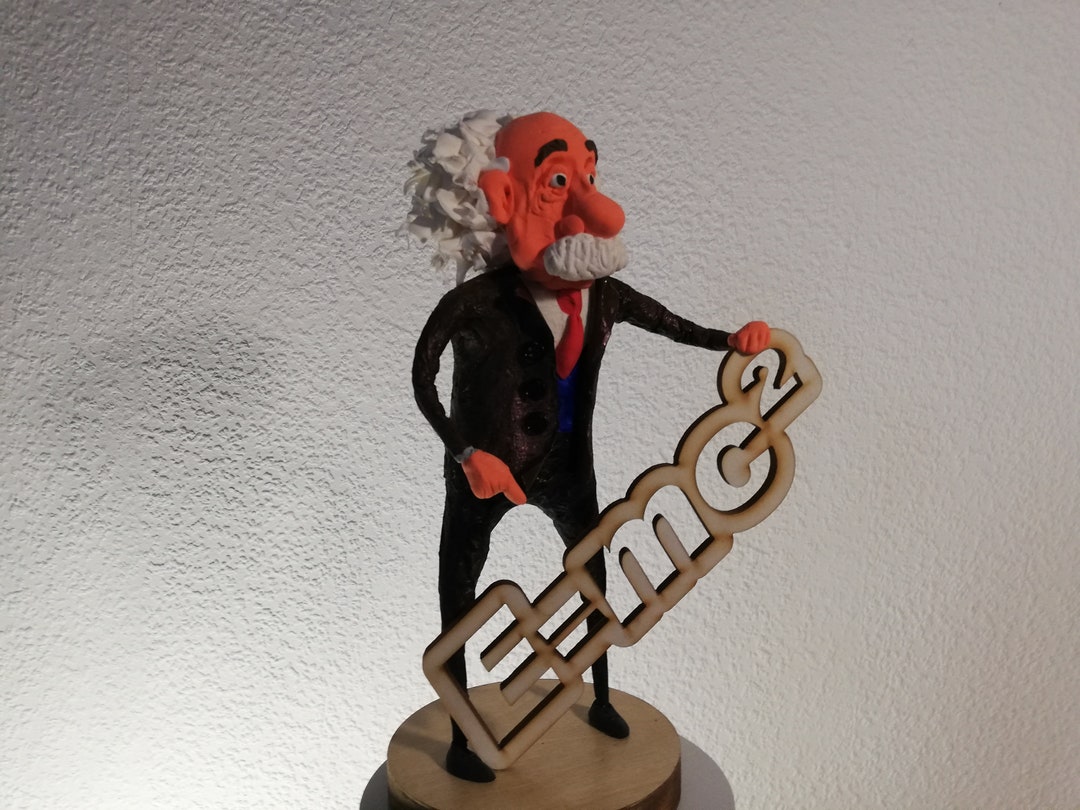 Paper Mache Figure of Albert Einstein With His Own Physical Formula - Etsy