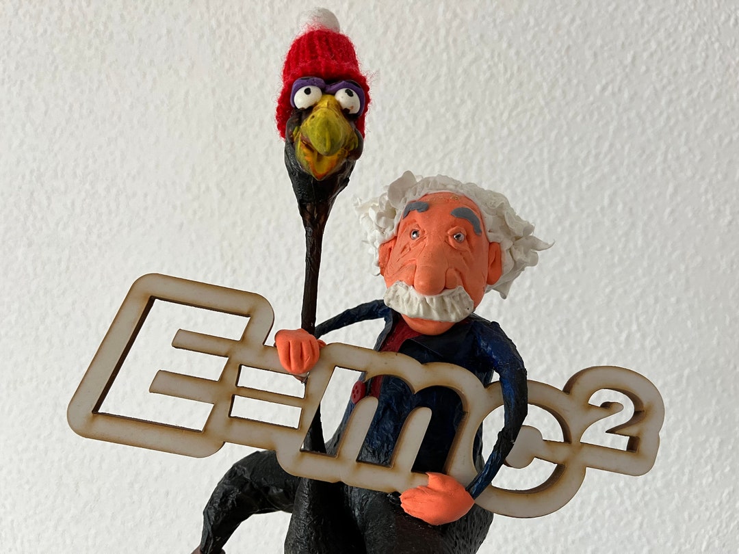 Paper Mache Figure Surrealism, Einstein on the Bird, Surrealism Figure ...