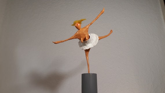 Papier-mâché Figure Ballerina Paper Make Ballet Dancer | Etsy