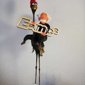 Paper Mache Figure Surrealism, Einstein on the Bird, Surrealism Figure ...