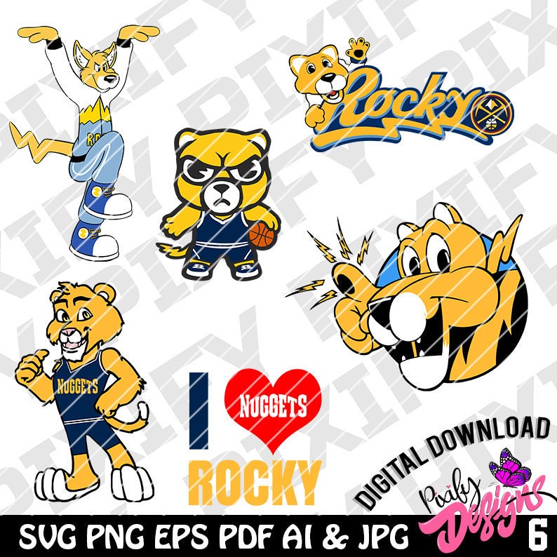 Denver Nuggets Mascot svg Rocky Svg SVG files for Cricut | Etsy