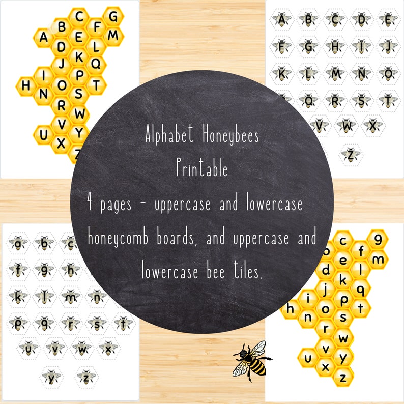 Printable Alphabet Activity Honeybee Theme Letter - Etsy