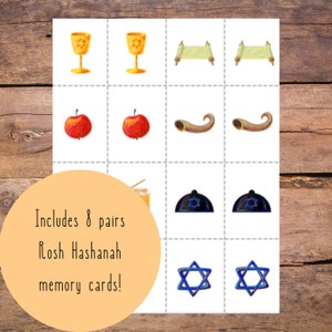 Printable Rosh Hashanah Kids Pack, Montessori Rosh Hashanah, Children's ...