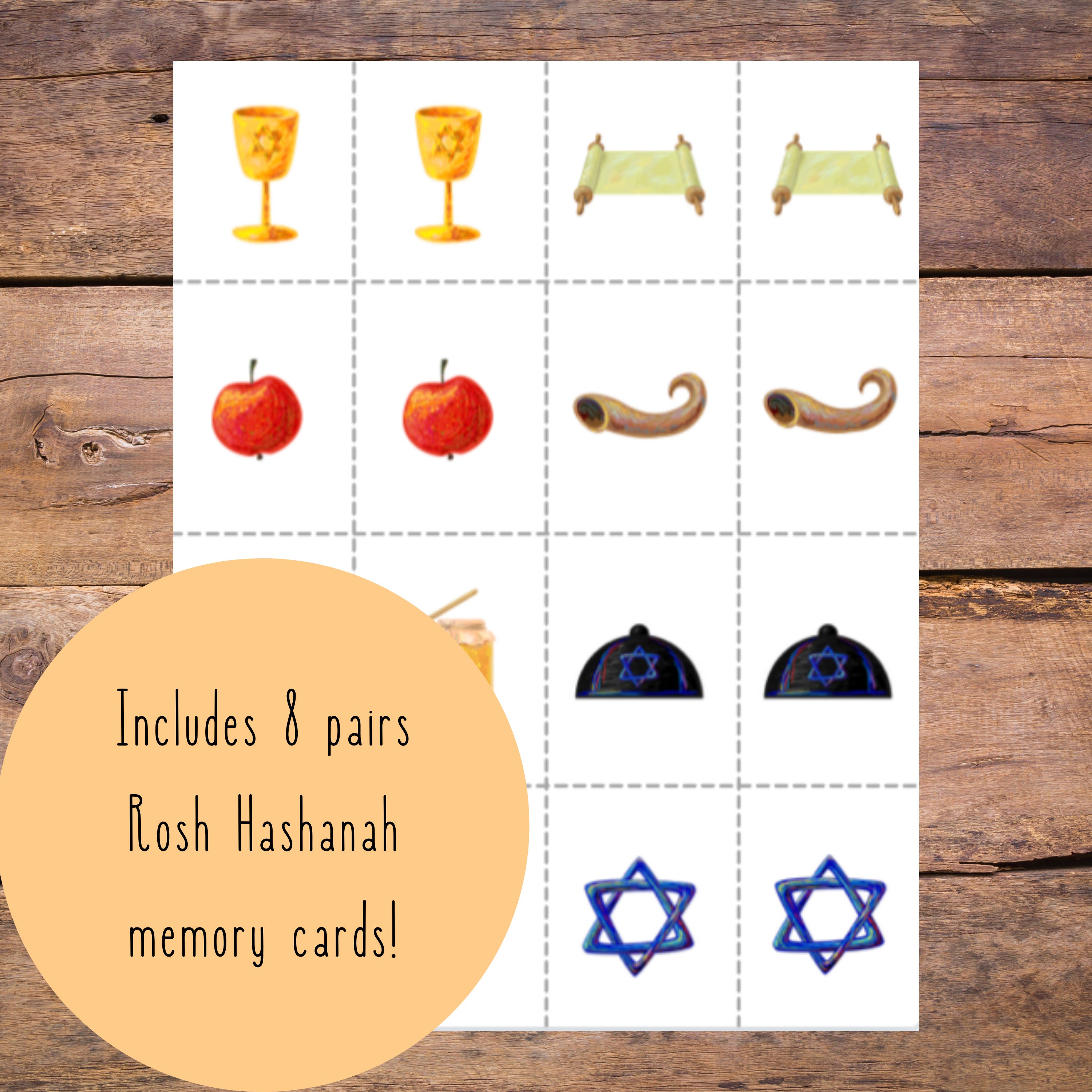Printable Rosh Hashanah Kids Pack, Montessori Rosh Hashanah, Children's ...