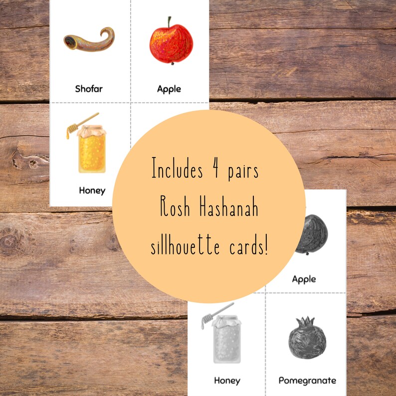 Printable Rosh Hashanah Kids Pack, Montessori Rosh Hashanah, Children's ...