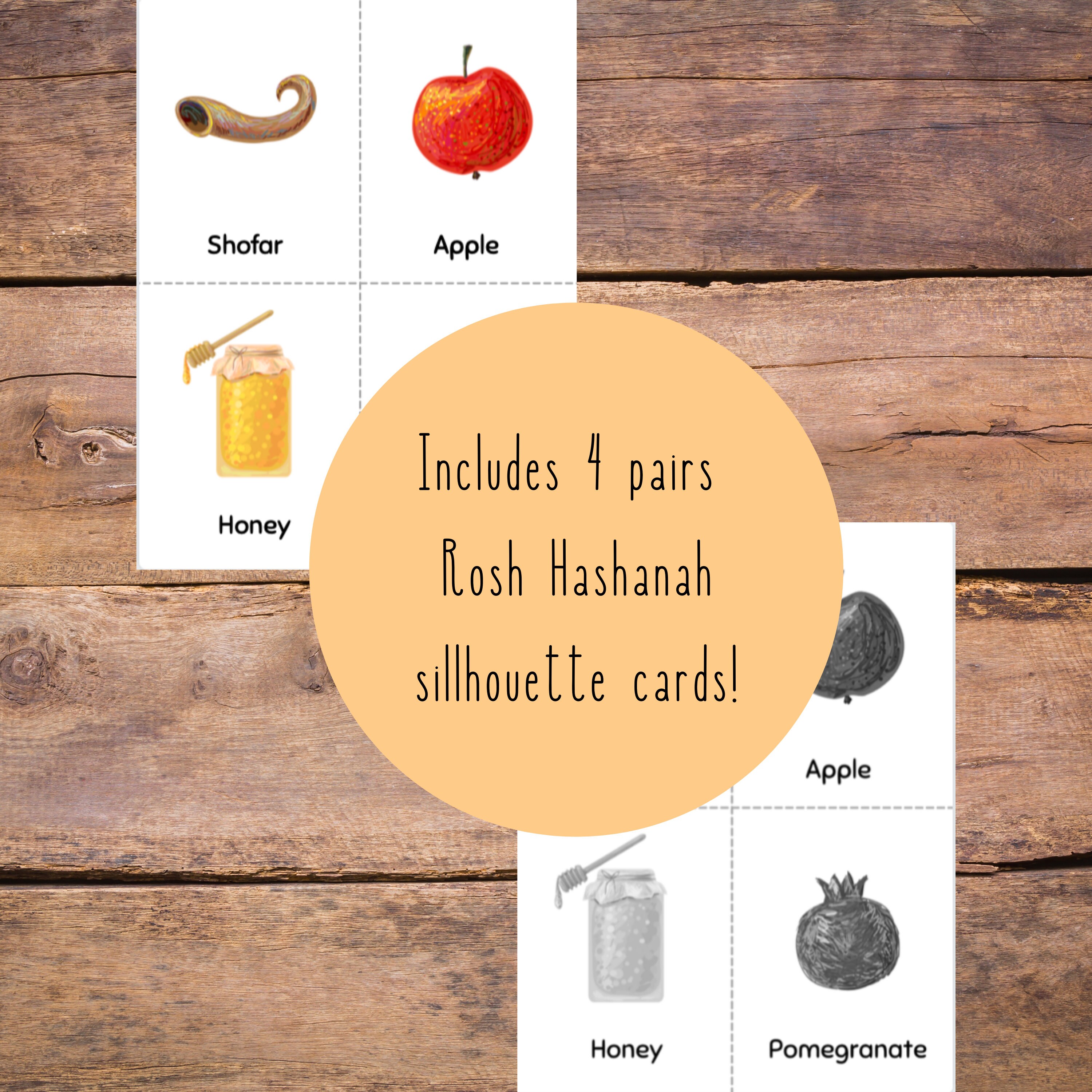 Printable Rosh Hashanah Kids Pack, Montessori Rosh Hashanah, Children's ...