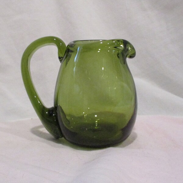 Small Glass Pitcher - Etsy
