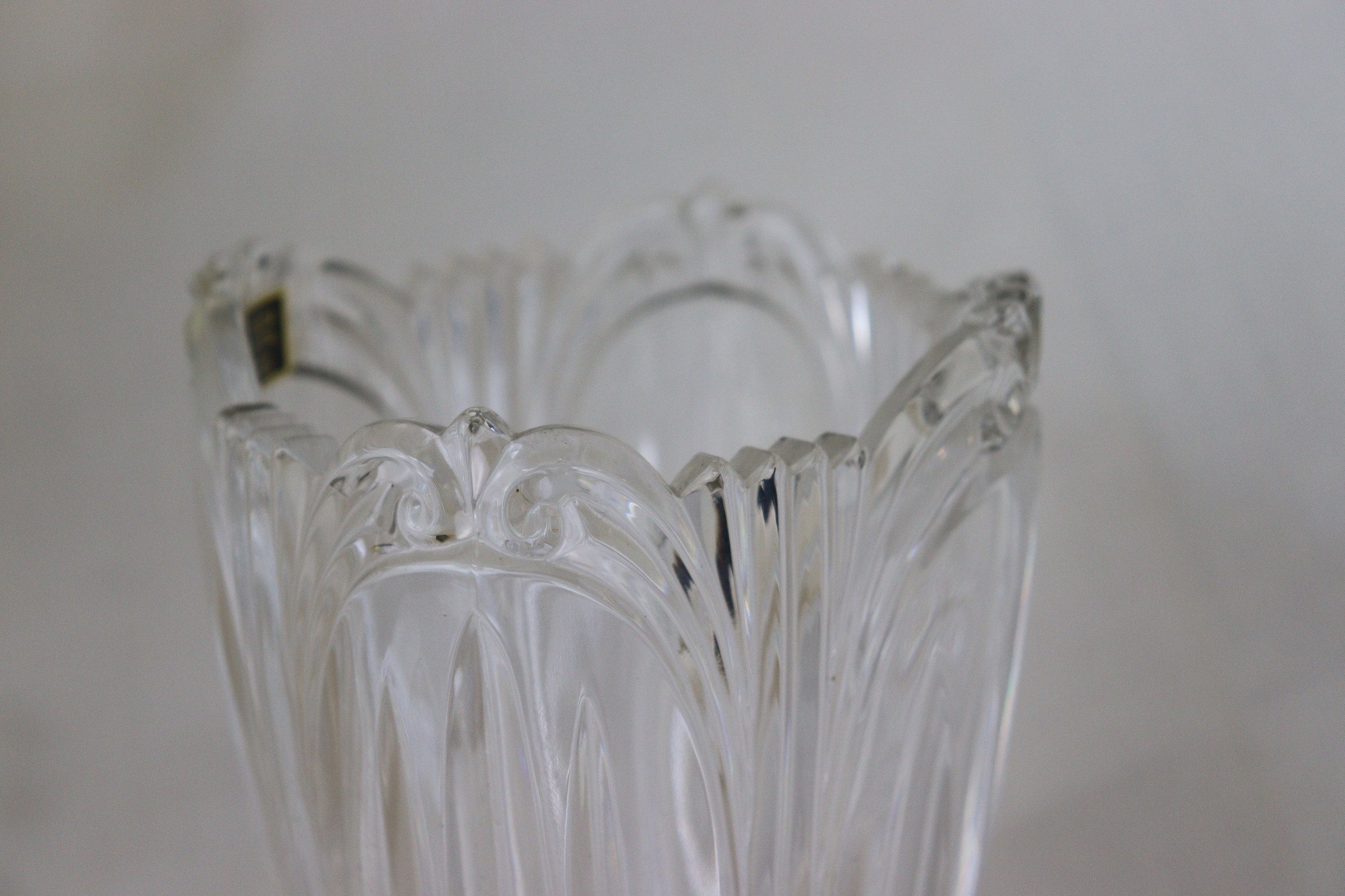 Crystal Floral Vase Oneida Made in Germany Lead Crystal - Etsy