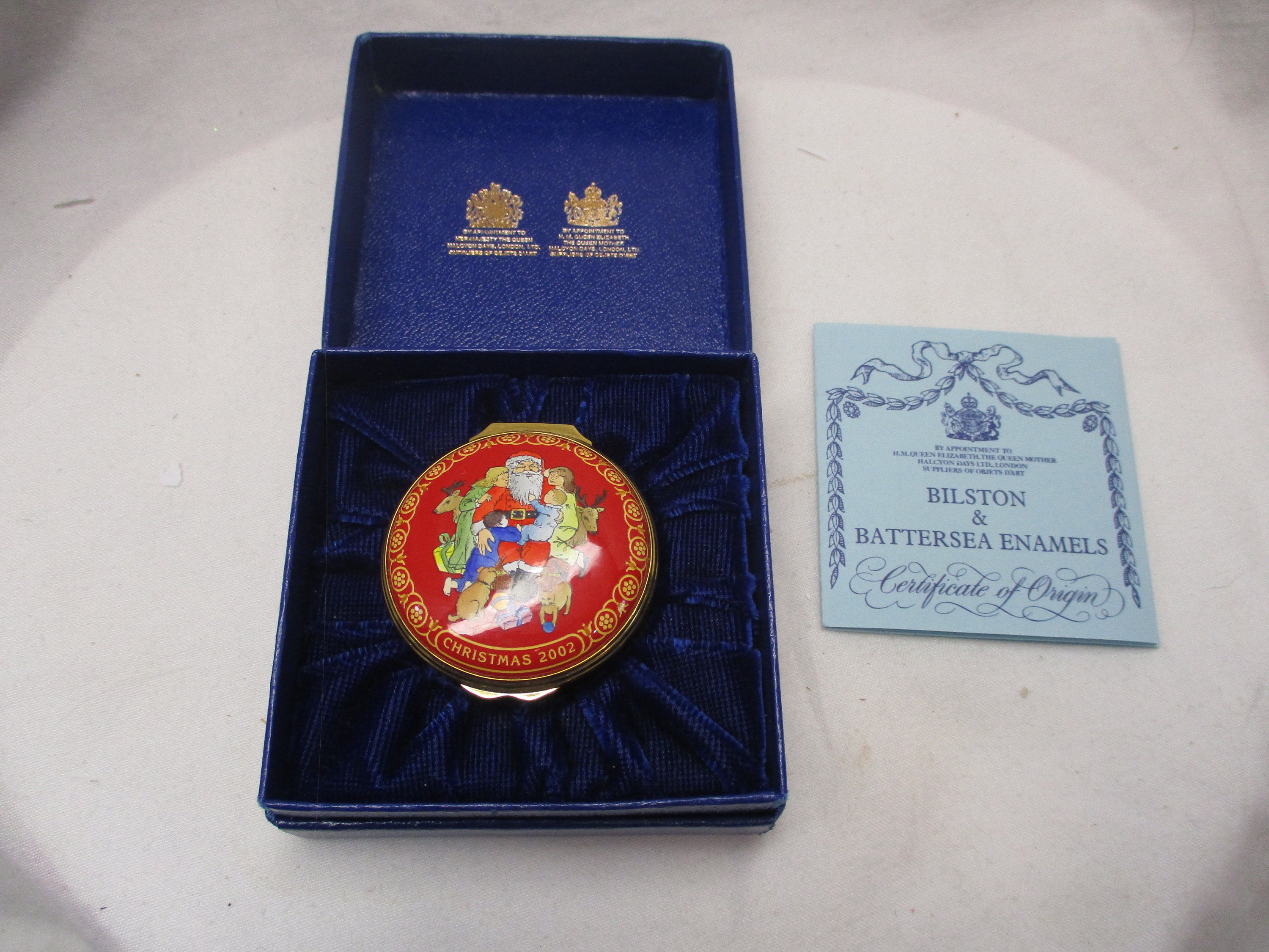 Enamel Box Halcyon Days Christmas 2002 Snuff Box Pill Box - Etsy