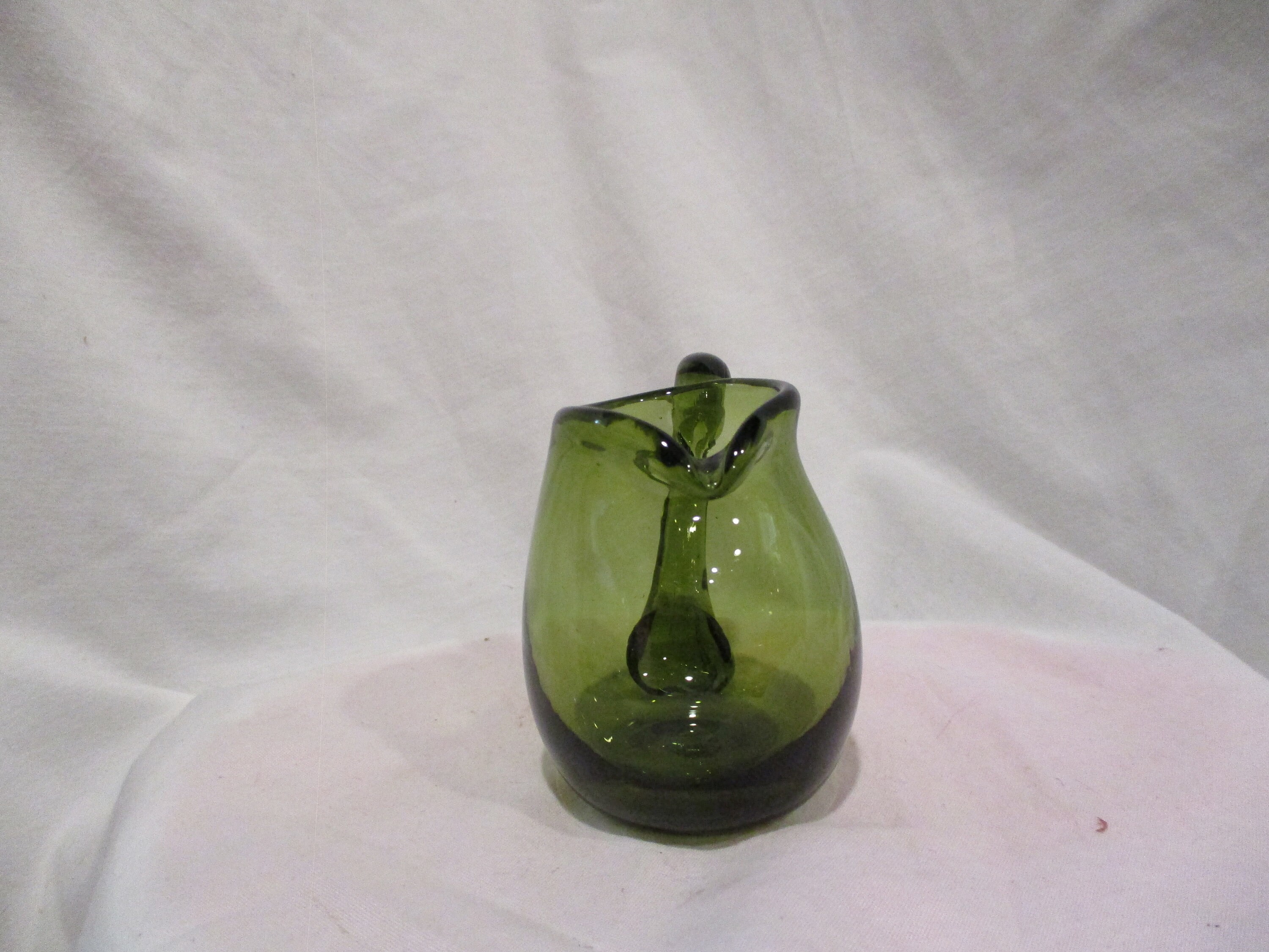 Pitcher Jamestown Hand Blown Glass Pitcher Small Art Glass - Etsy