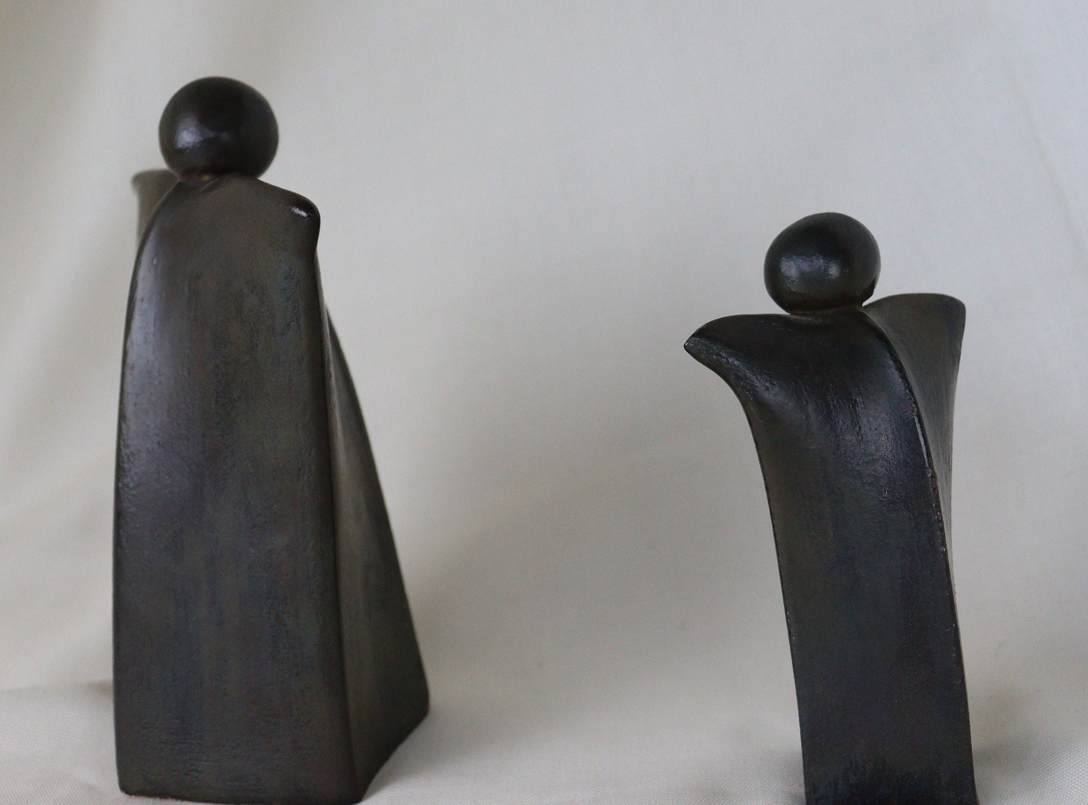 Angel Figurine, Barbara Hertel, Spirit People, Raku PNW Studio Pottery ...