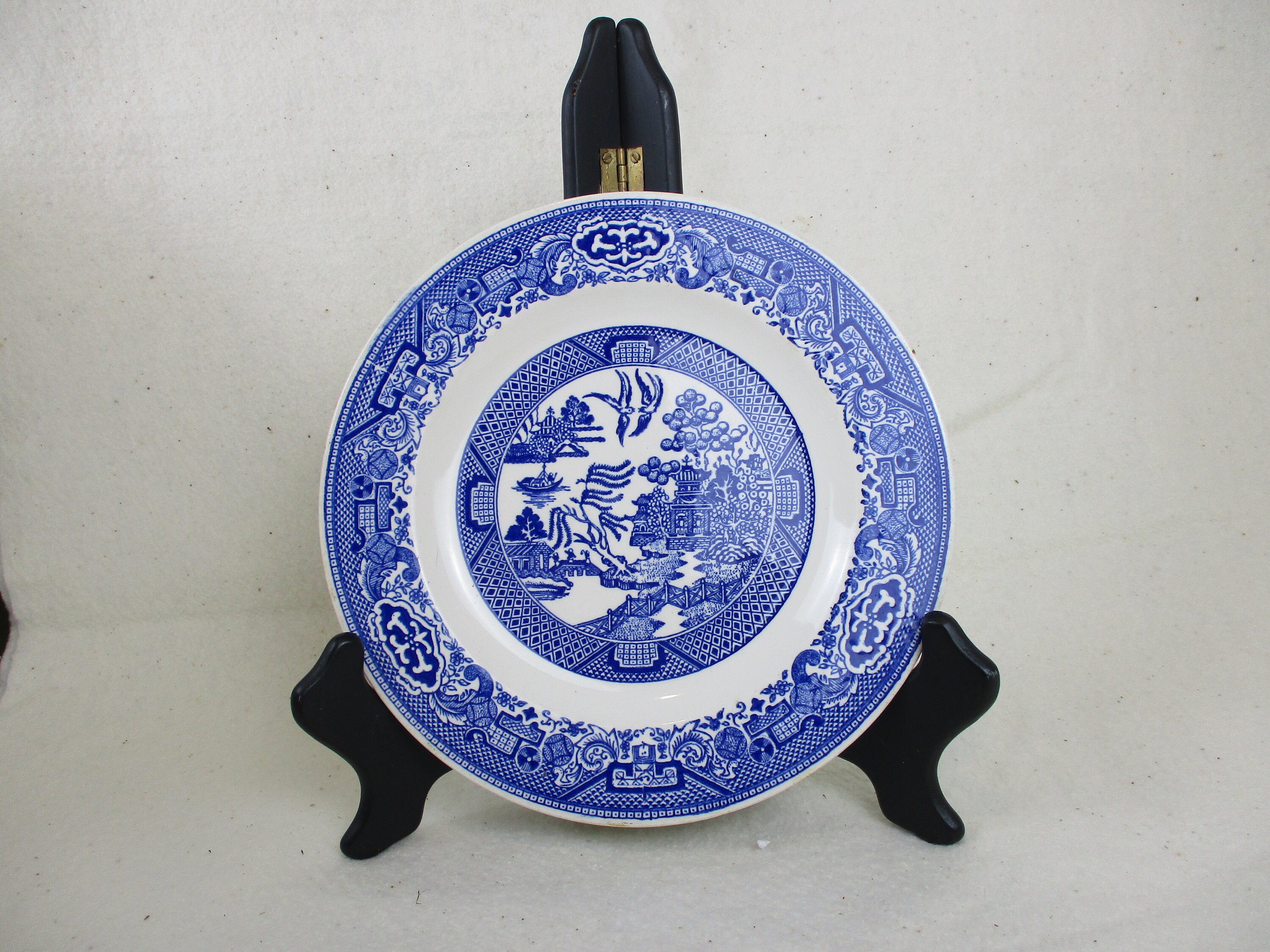 Blue Willow Ware by Royal China, Underglaze, Blue Plate, Home Décor, - Etsy