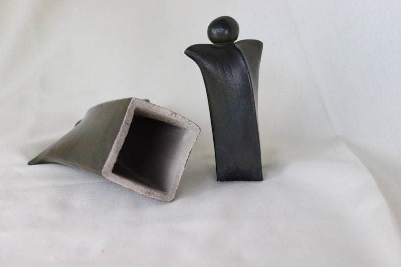Angel Figurine, Barbara Hertel, Spirit People, Raku PNW Studio Pottery ...