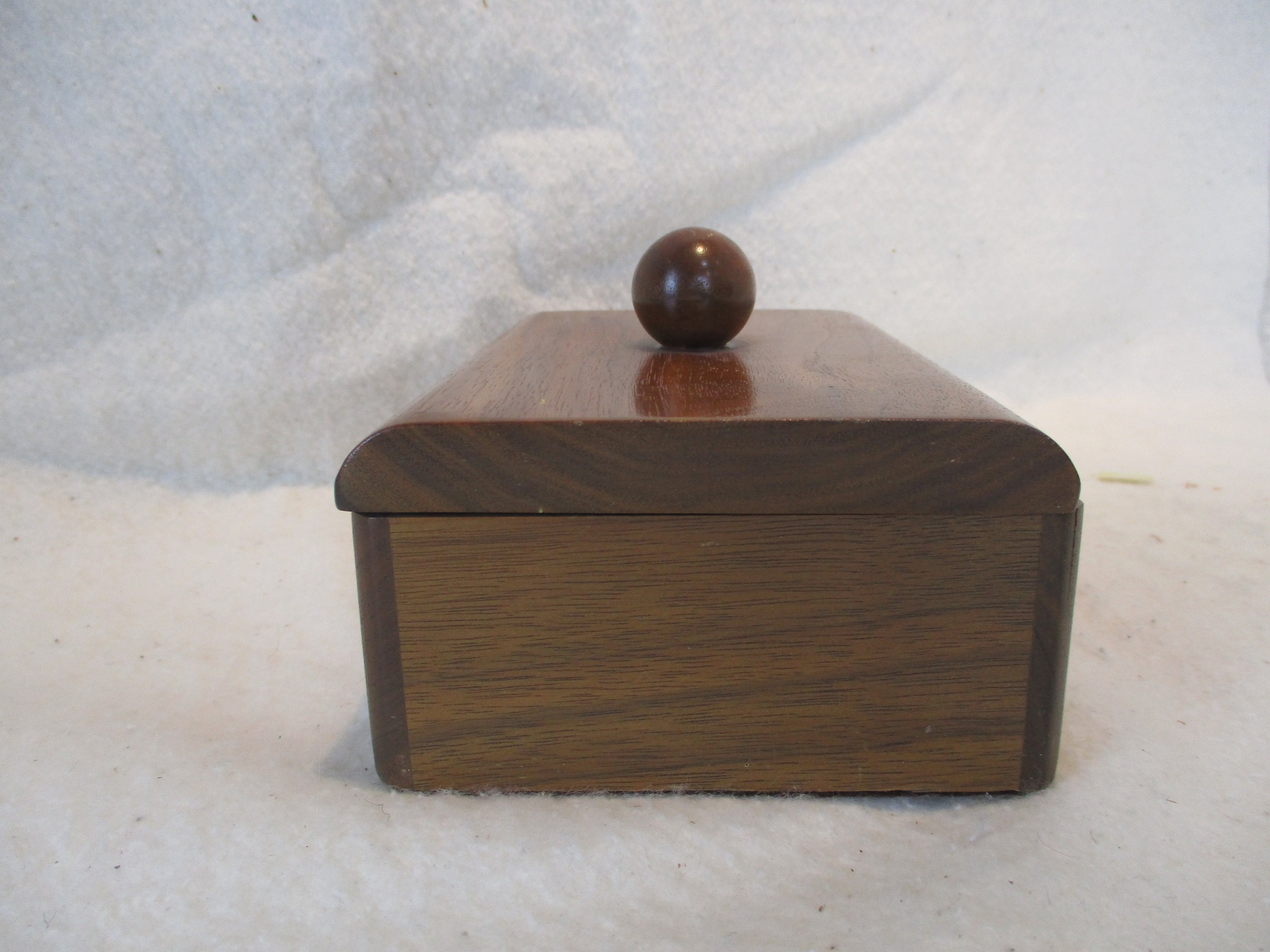 Walnut Wood Box With Lid, Trinket Box, Treasure Box, Jewelry Box ...