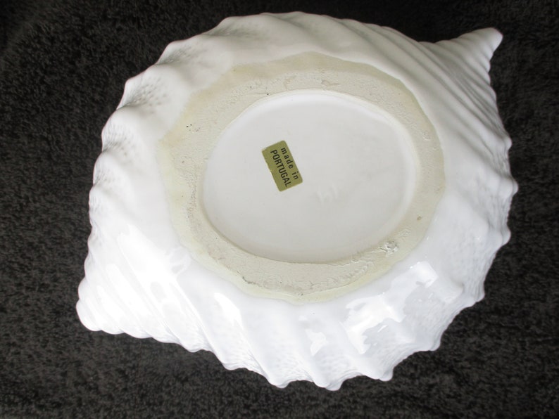 Marine Shell Vase, Seashell, Coastal Decor, Planter, White, Flower ...