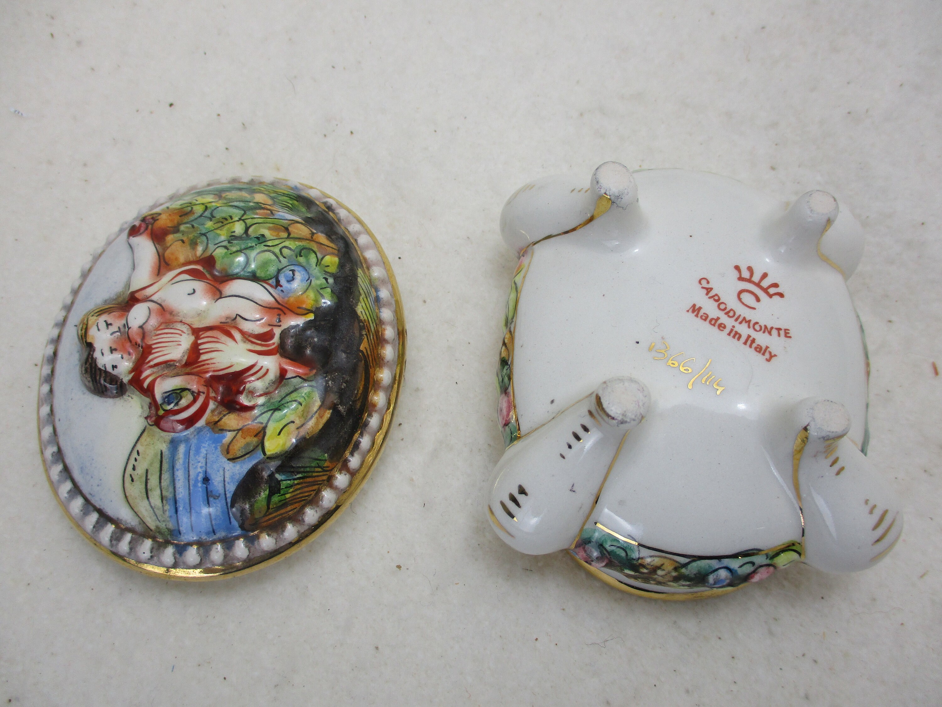 Capodimonte Cherub Porcelain Box Snuff Box Pill Box Jewelry - Etsy