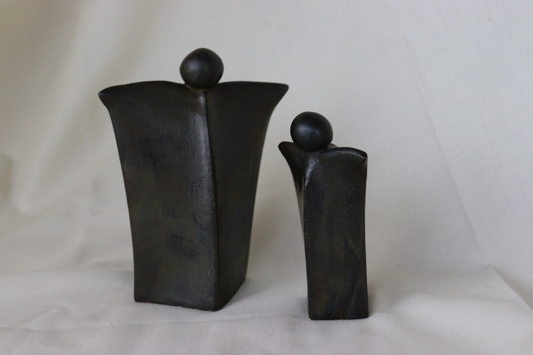 Angel Figurine, Barbara Hertel, Spirit People, Raku PNW Studio Pottery ...