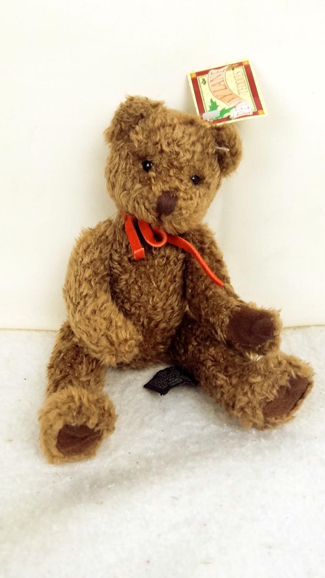 Russ Teddy Bear Shaggy Soft Plush Toy Red Bow - Etsy
