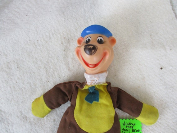 Yogi Bear Hand Puppet Hanna Barbara Puppet Yogi Figurine - Etsy