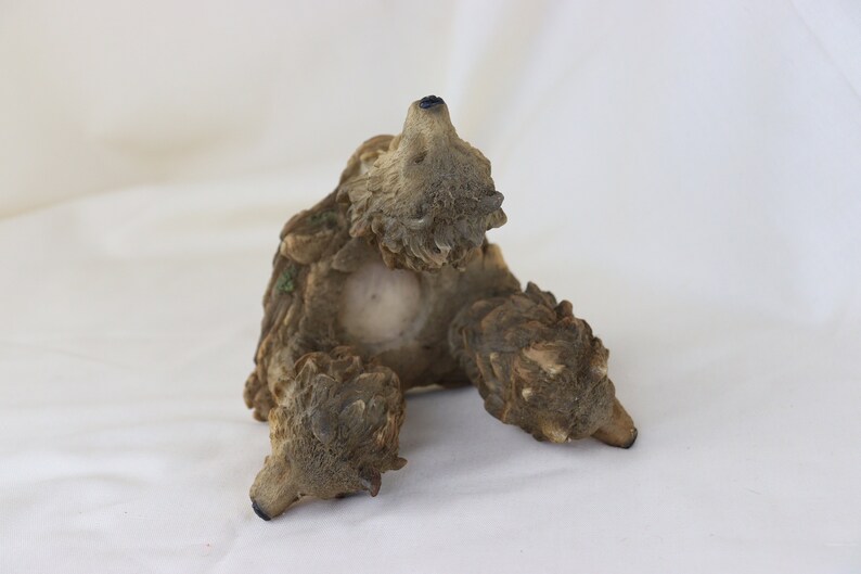 Three Wolf Head, Candle Holder, Wildlife, Cabin Decor, Outdoorsy, - Etsy
