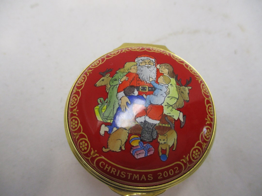 Enamel Box, Halcyon Days, Christmas 2002, Snuff Box, Pill Box, Jewelry ...