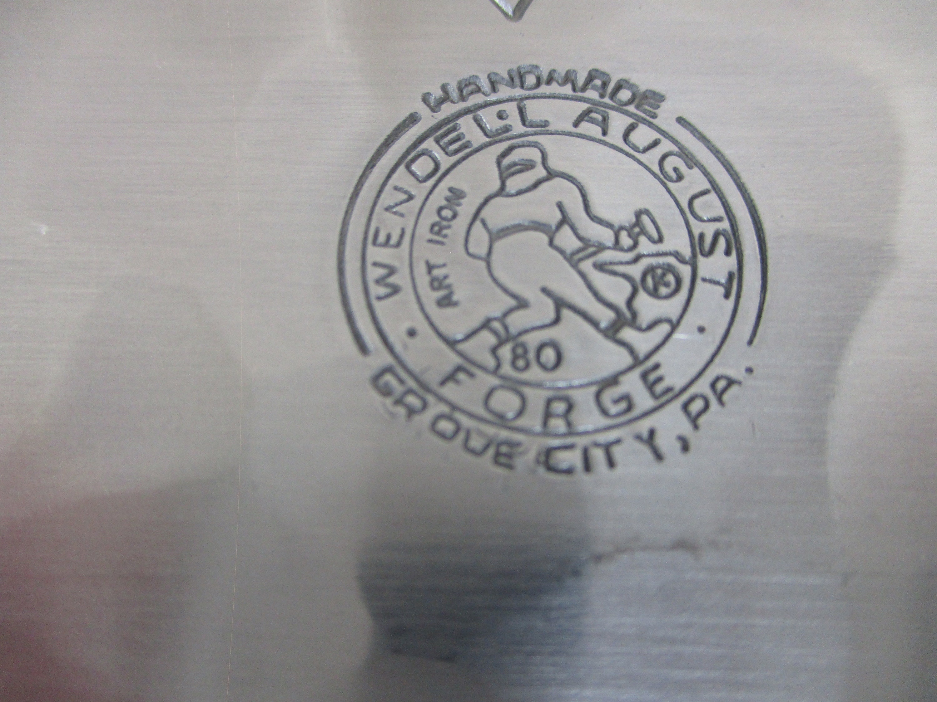 WENDELL AUGUST FORGE Aluminum Dish Handmade Duck Motif Coaster Hand ...