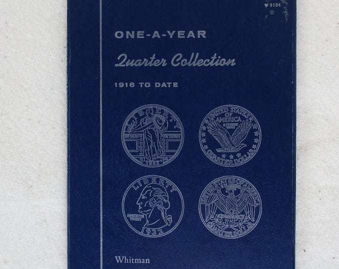 Vintage Coin Book, Quarter Collection, 1916 to Date, Whitman Blank ...