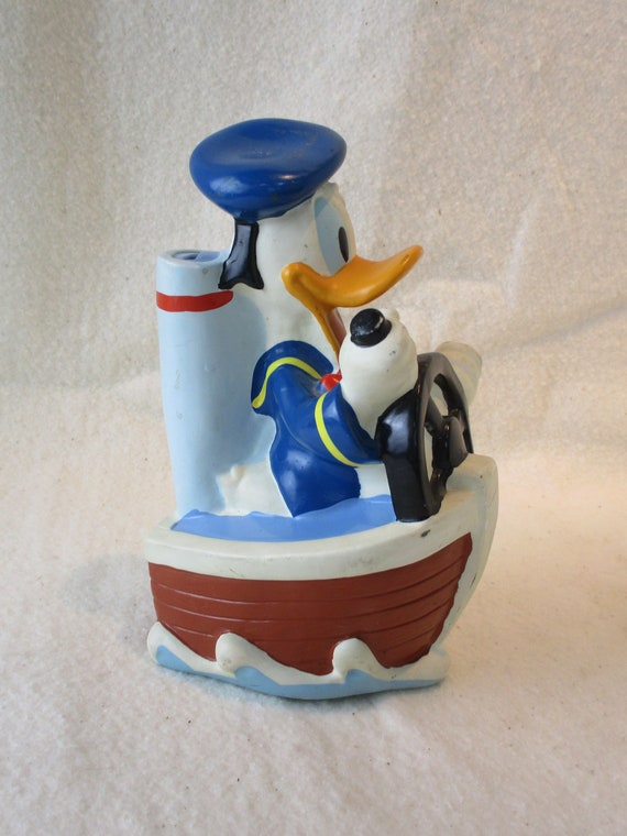 Disney Donald Duck Steering Boat Piggy Bank Piggy Bank Pig | Etsy