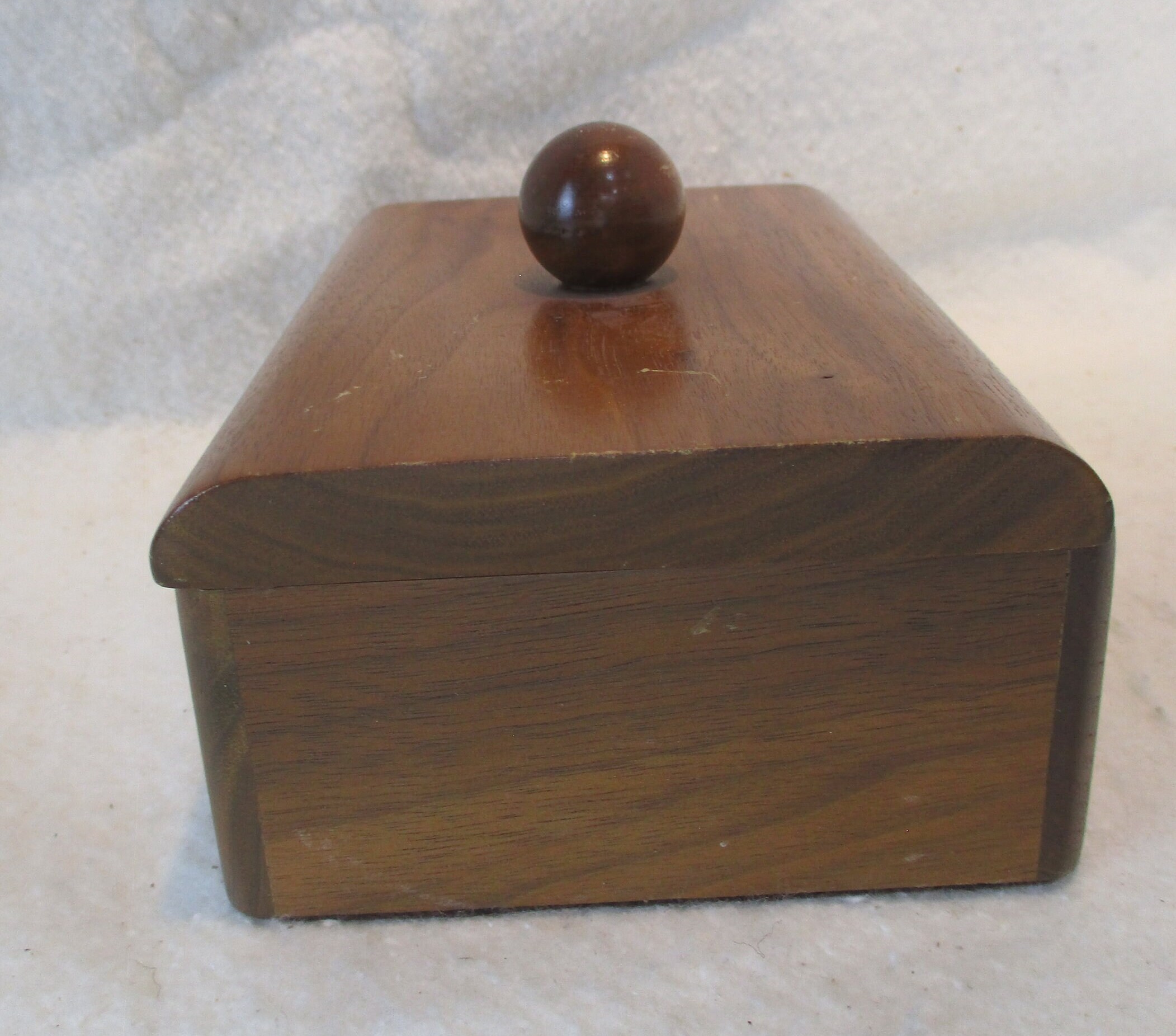 Walnut Wood Box With Lid, Trinket Box, Treasure Box, Jewelry Box ...
