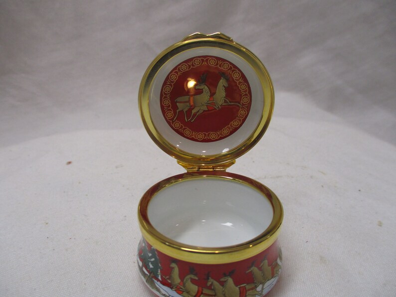 Enamel Box Halcyon Days Christmas 2002 Snuff Box Pill Box - Etsy