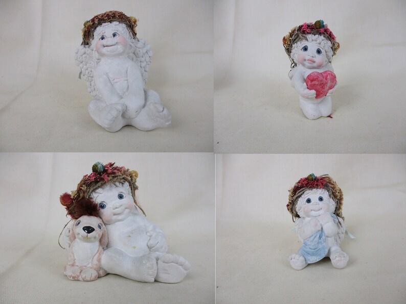 Angel, Cherub Figurines, Dreamsicles, Hand Painted, Kristin Haynes ...
