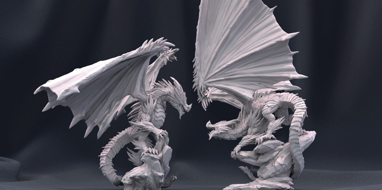 Adult Crystal Dragon Resin Miniature Dungeons and Dragons | Etsy